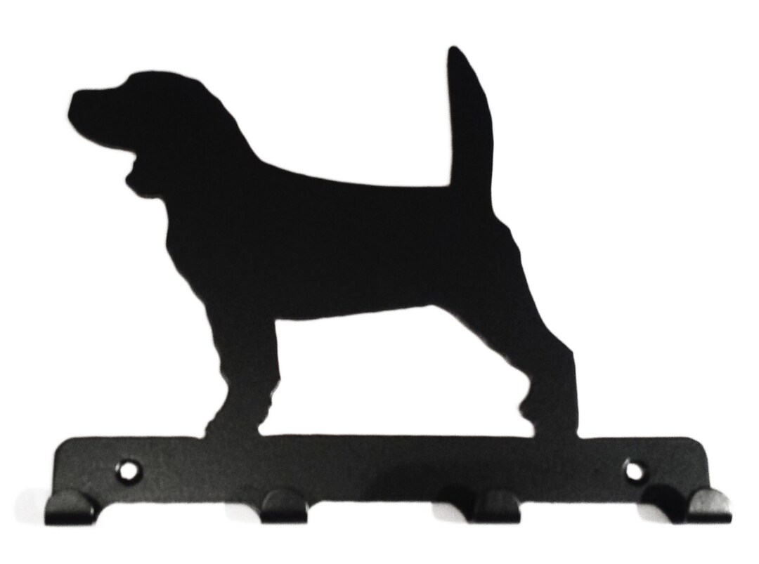 Beagle Silhouette Key Hook Rack - Metal Wall Art - Etsy