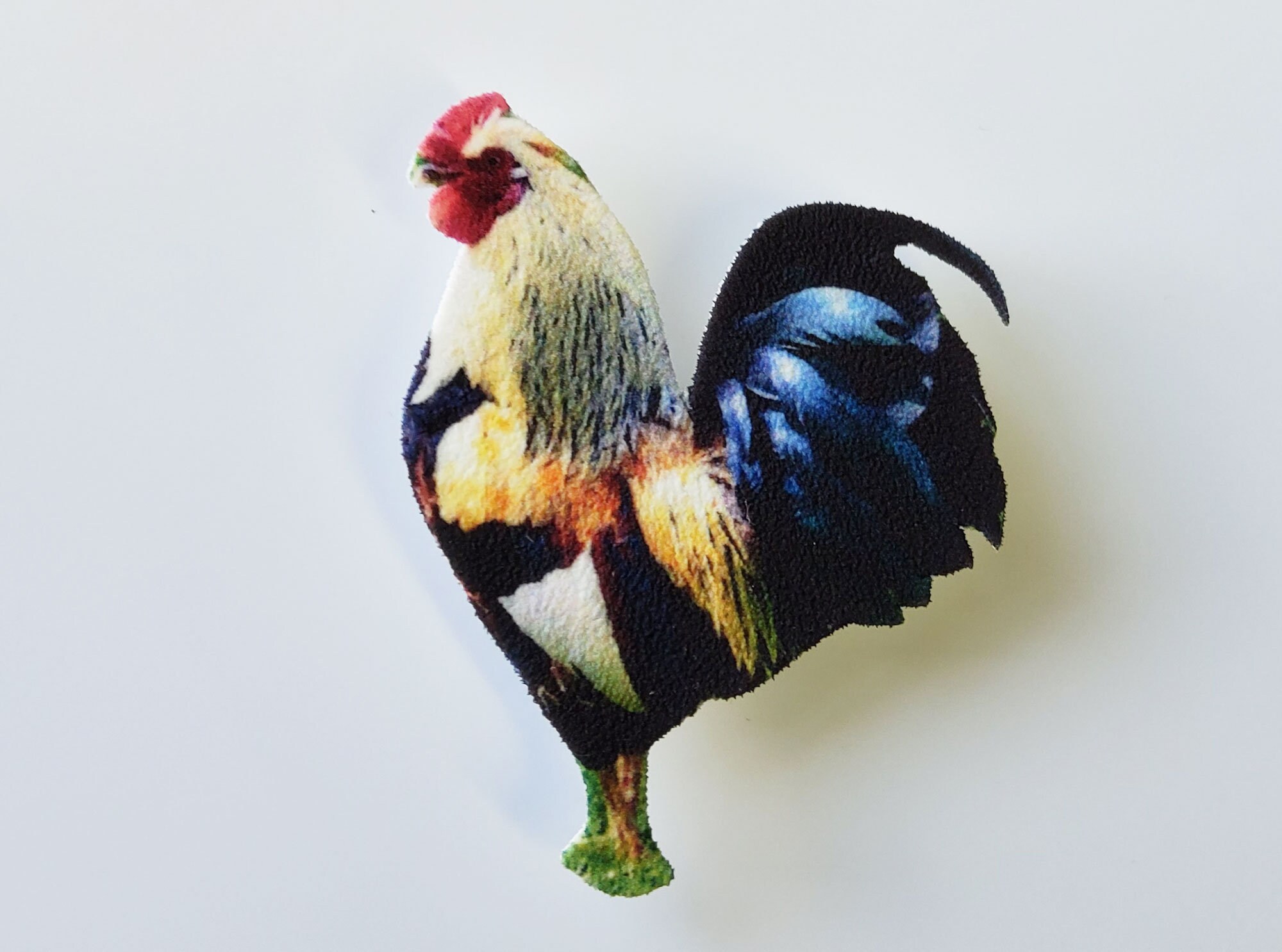 Rooster Magnets #3 -set of 5 - Etsy