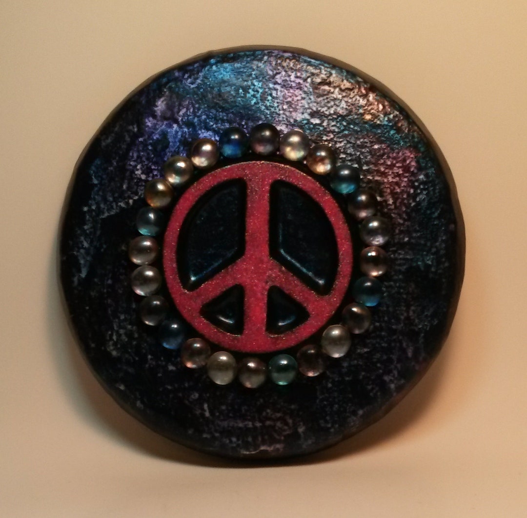 Peace Sign Hanging Plaque, Peace Wall Decor - Etsy