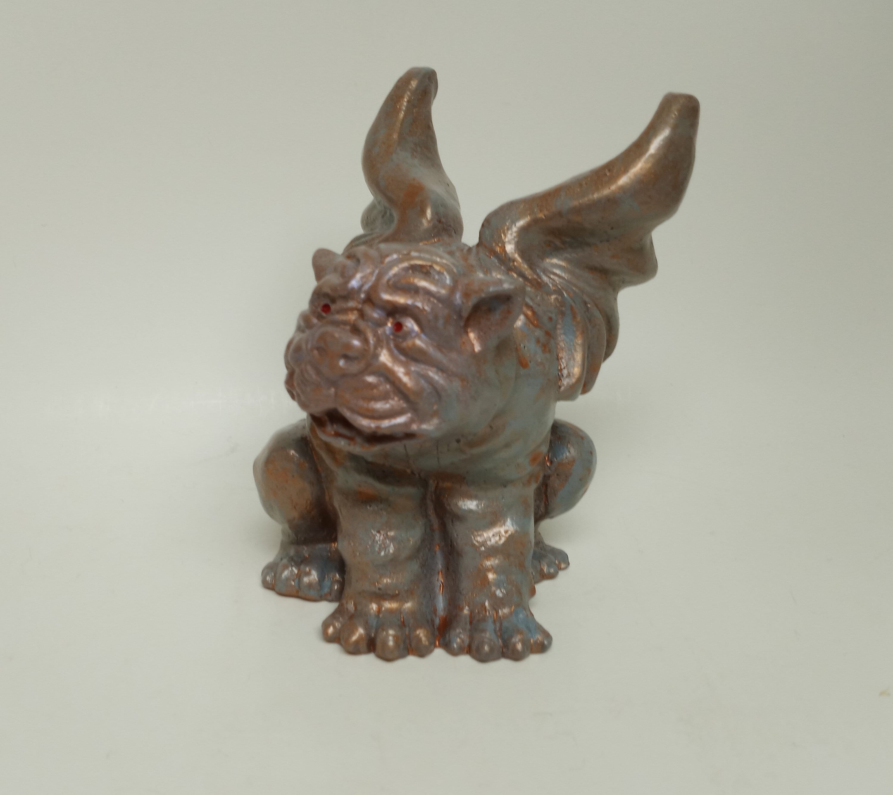Figura de gárgola con cara de perro gárgola alada grotesca - Etsy México