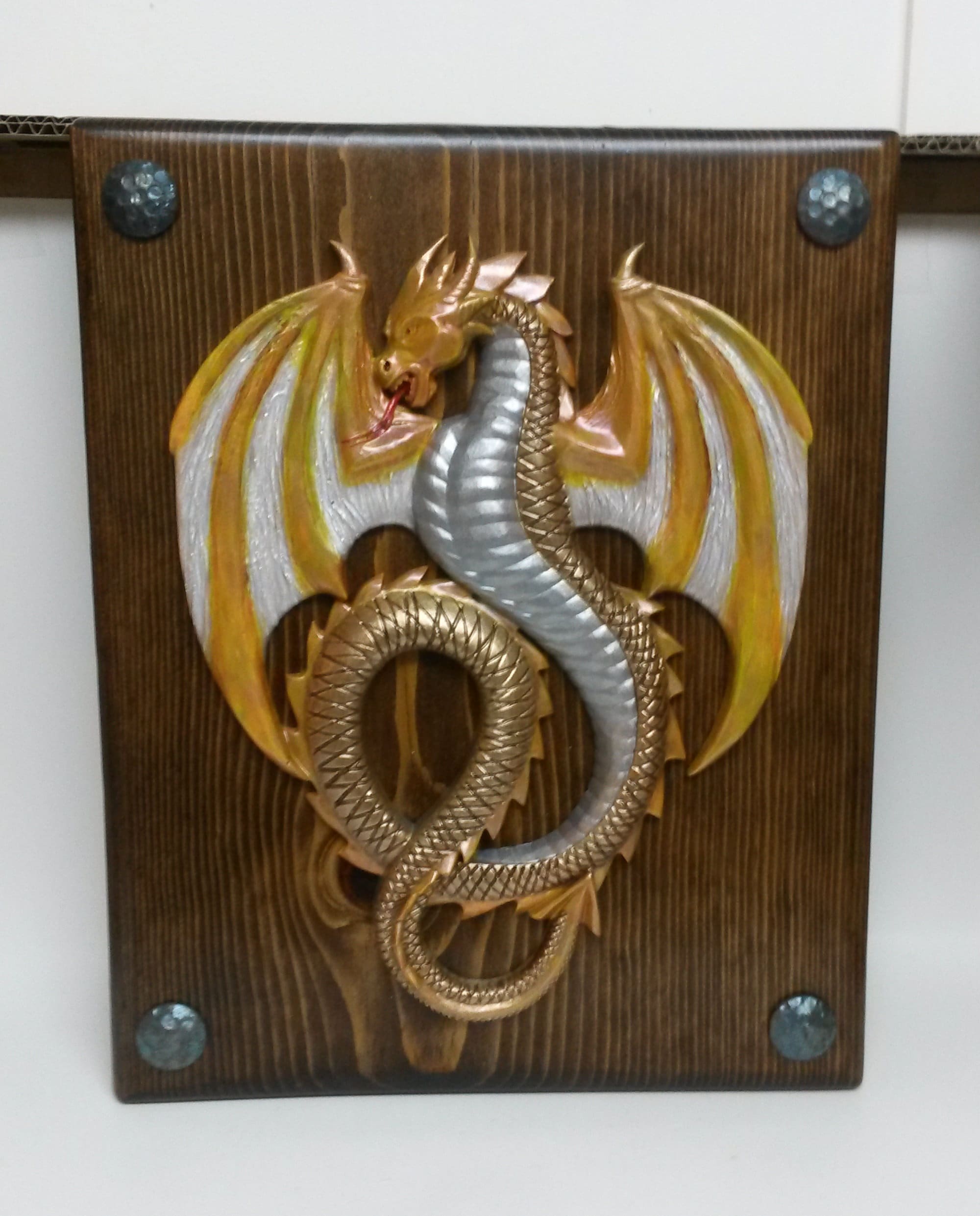 Dragon Plaque Dragon Hanging Plaque Dragon in Wooden Plaue | Etsy