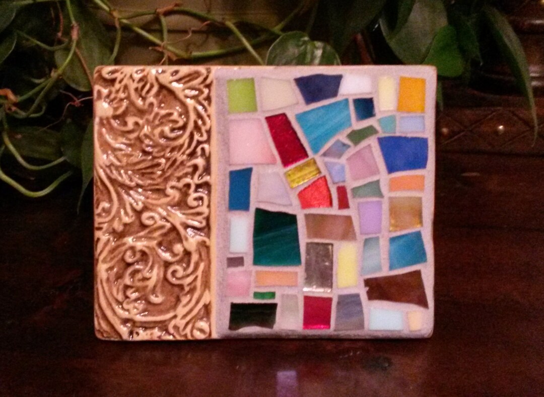 Ornamental Upcycled Mosaic - Etsy