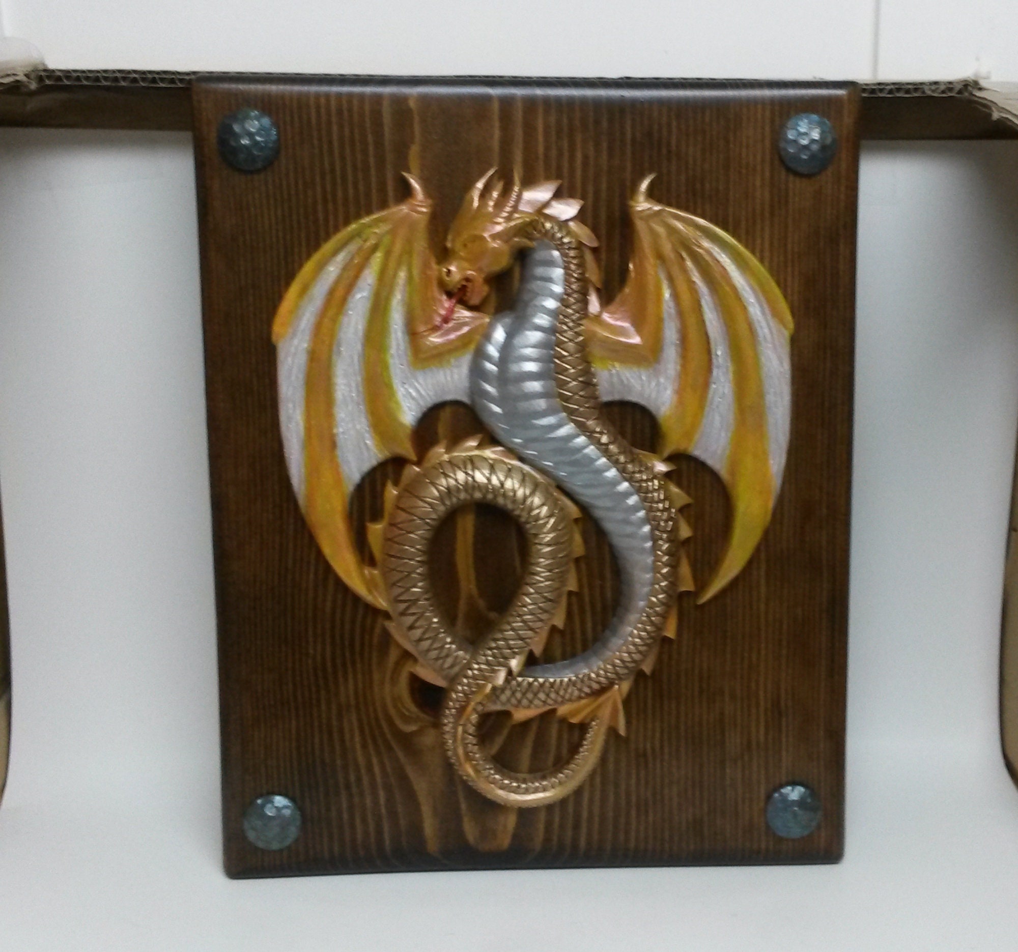Dragon Plaque Dragon Hanging Plaque Dragon in Wooden Plaue - Etsy