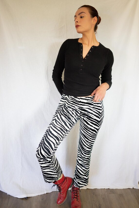 vintage 1990s zebra print - Gem
