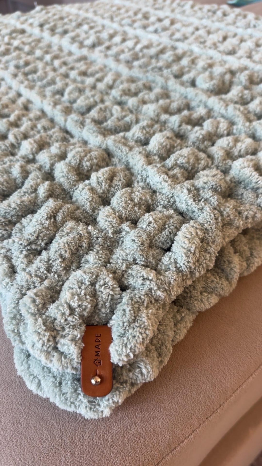 Haven Blanket. Handmade Crochet Chenille Blanket | Ultra Soft Cozy ...