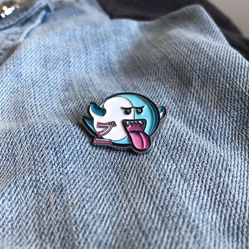 Super Mario Boo Enamel Pin - Etsy