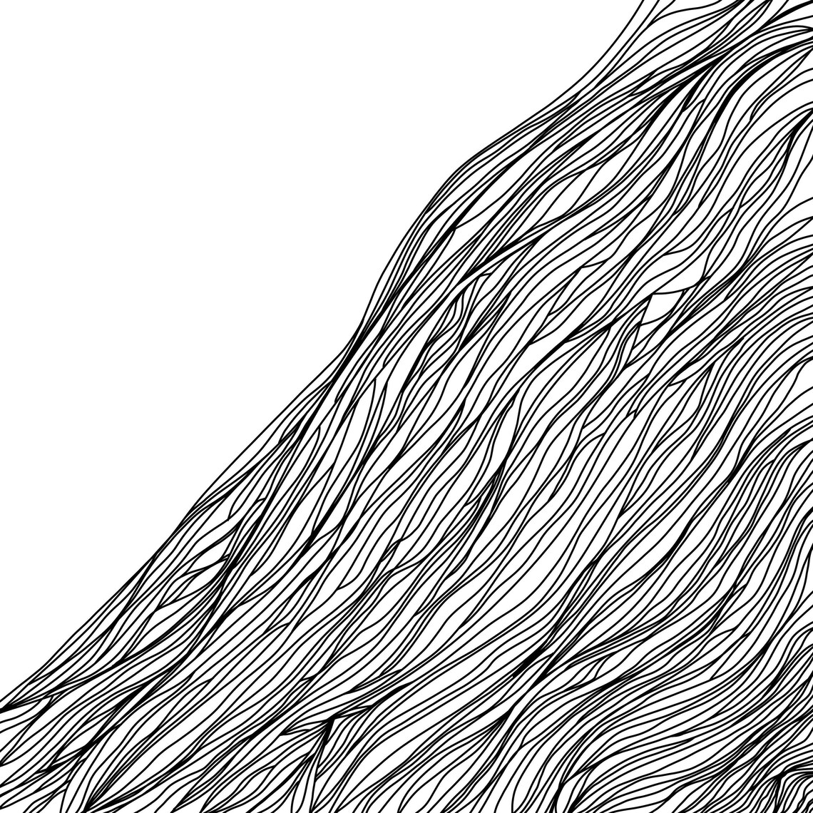 Bark 7 - Line Drawing, Line Art, Illustration, Graphic Art, Digital Art ...