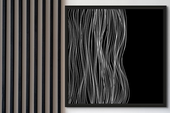 Bark 8 1 Line Drawing Line Art Illustration Graphic Art - Etsy