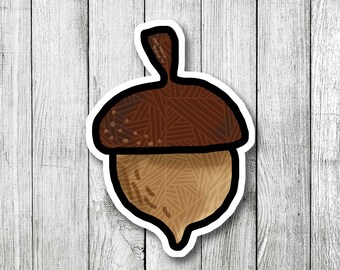 Acorn Sticker - Etsy