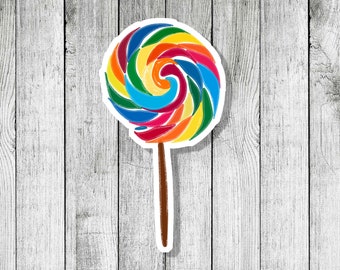 Lollipop Sticker | Etsy