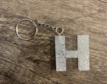 Letter H Keychain - Etsy