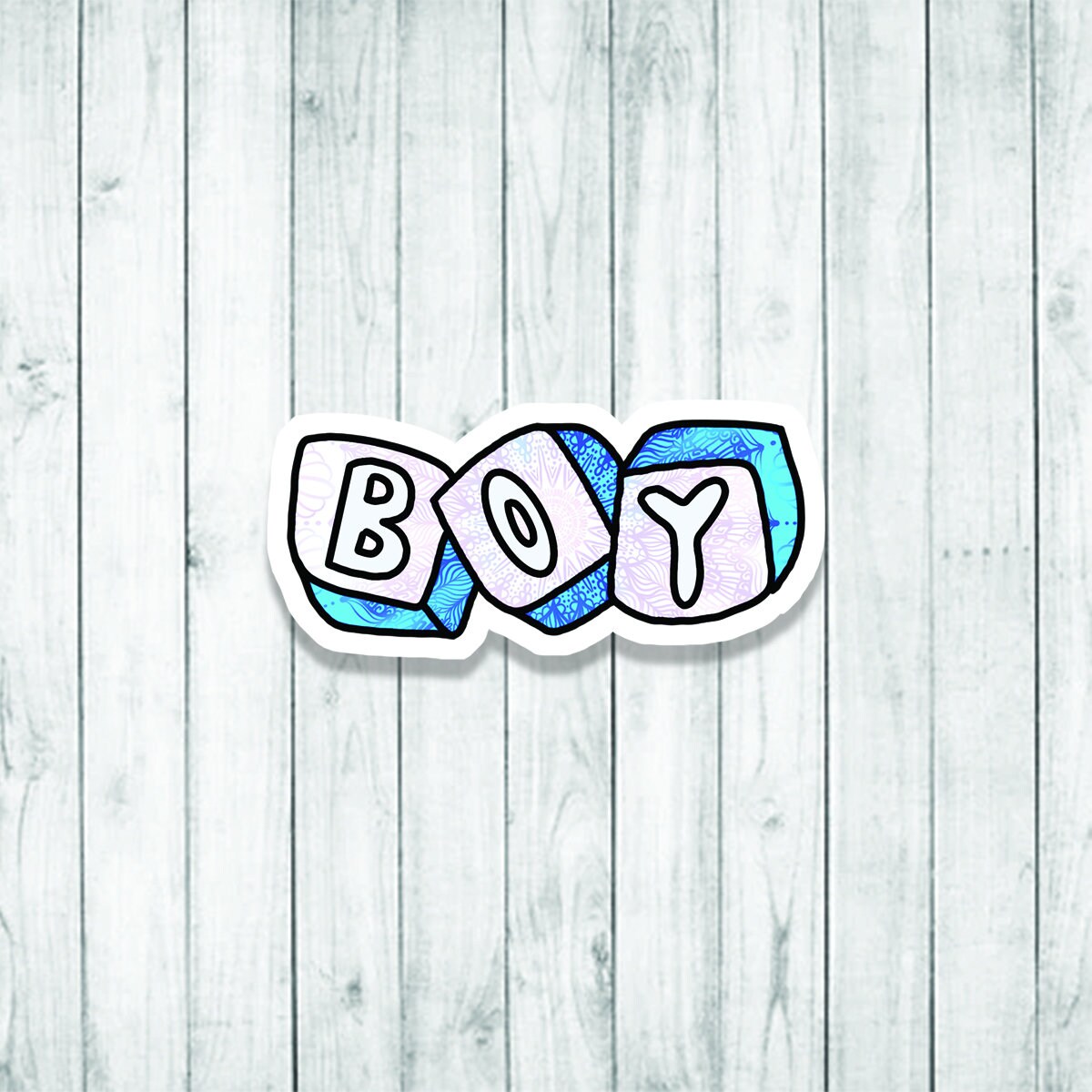BOY Blocks Sticker - Etsy