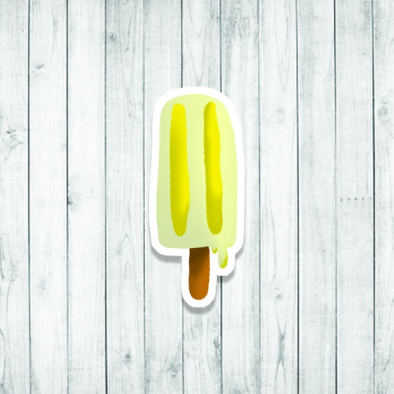 Yellow Melting Ice Pop Sticker Paper & Party Supplies etna.com.pe