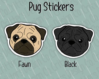 Pugs Life Vinyl Sticker Gangster Pug Vinyl Sticker, A Pugs Life Sticker ...