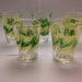 Hand Blown Shot Glass Green & Yellow - Etsy