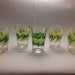Hand Blown Shot Glass Green & Yellow - Etsy