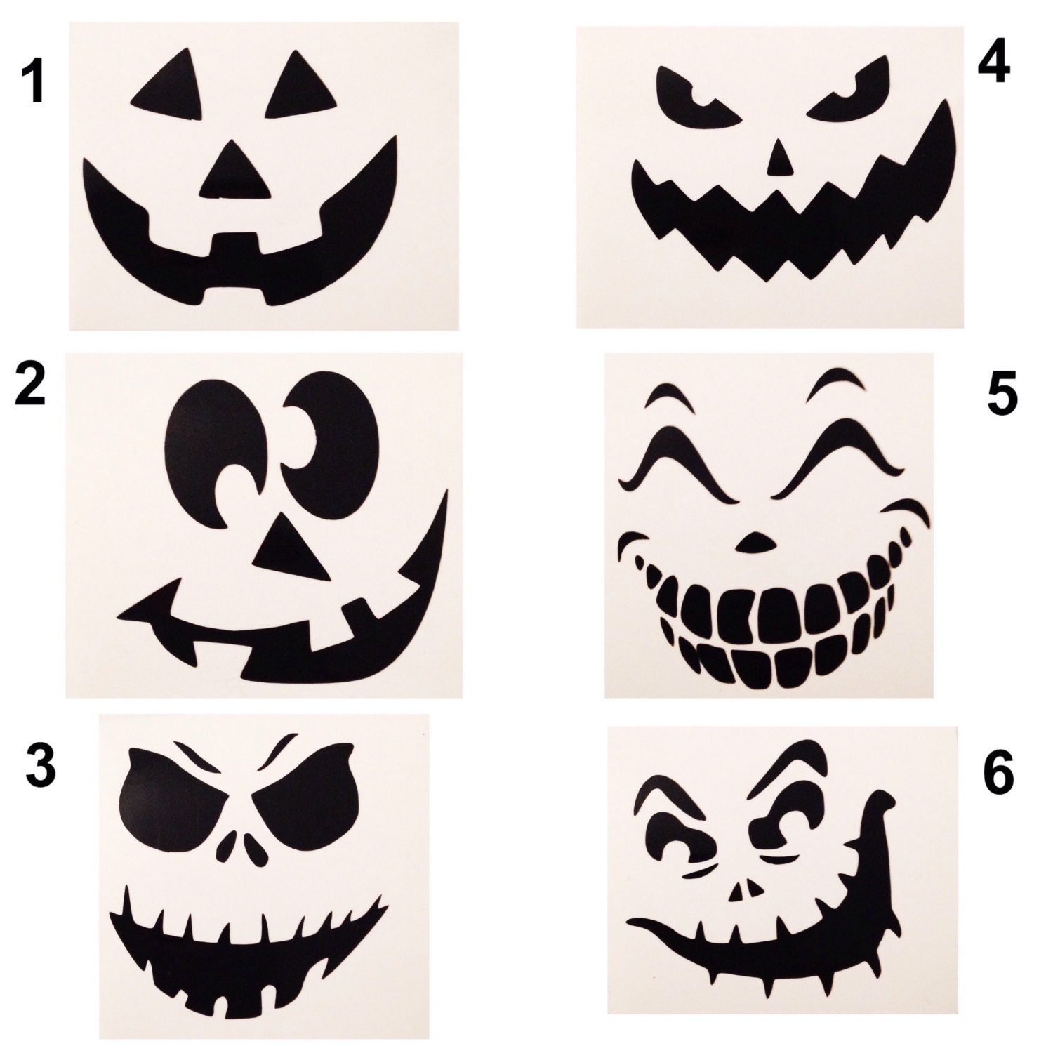 Jack O' Lantern Decals Jack O' Lantern Stickers - Etsy