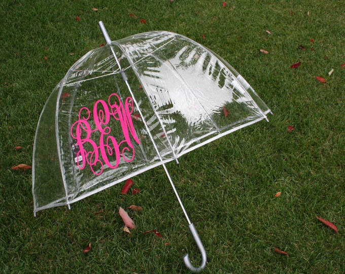 Umbrella Monogram Decals Umbrella Monogram Stickers Vinyl Monogram ...