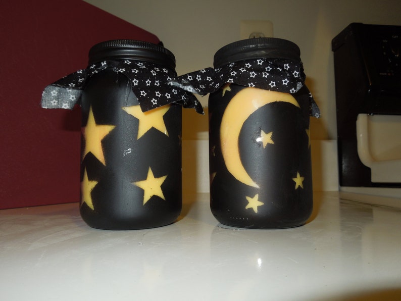 Starry Night Mason Jar Candle - Etsy