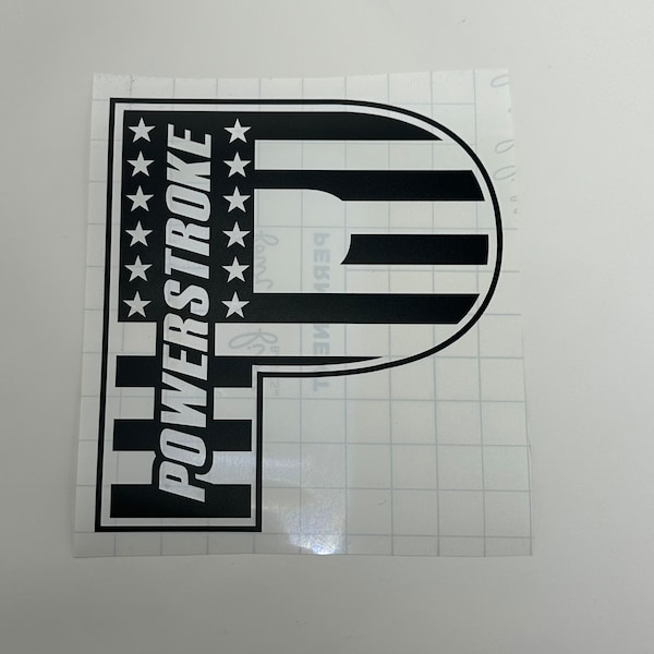 Powerstroke With Flag Decals - Etsy