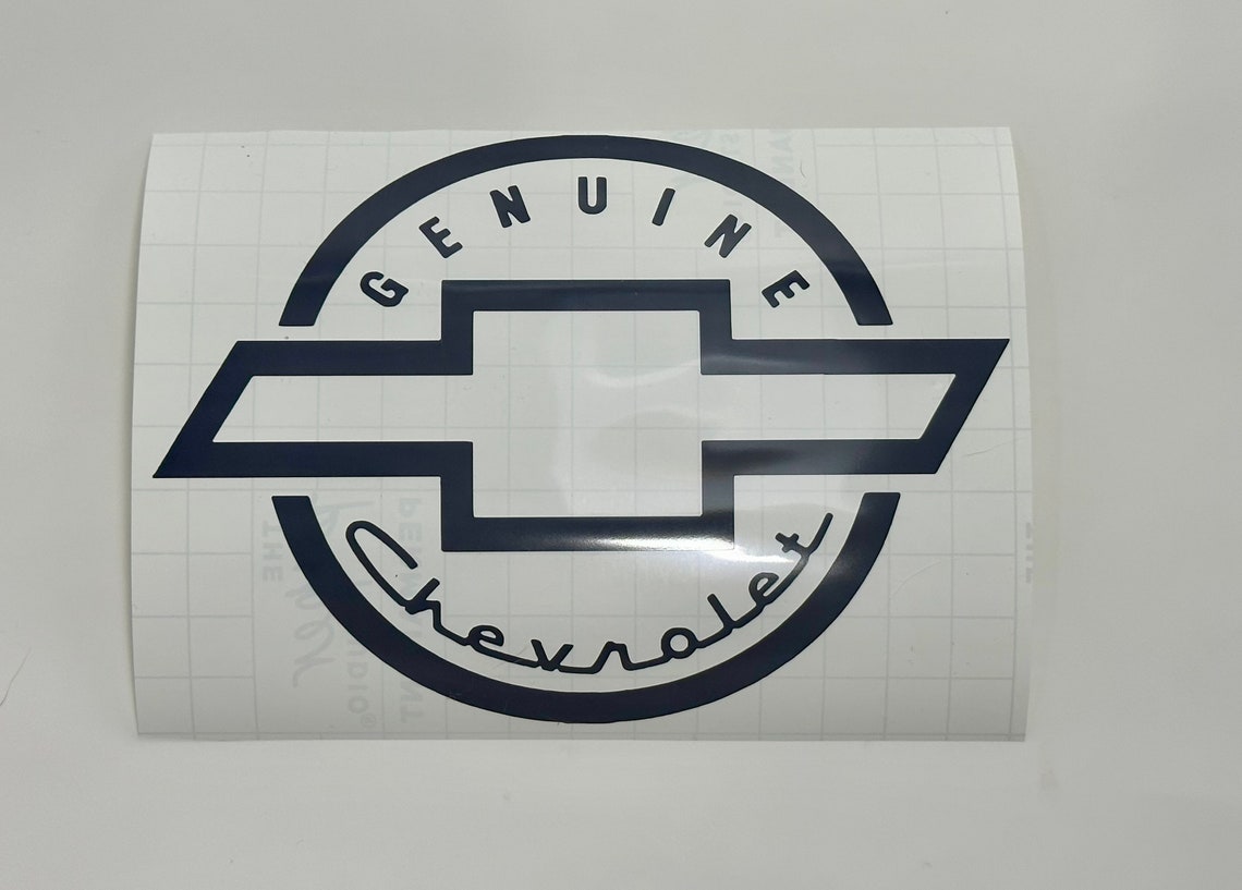Chevy Bow Tie Vinyl Decal - Etsy