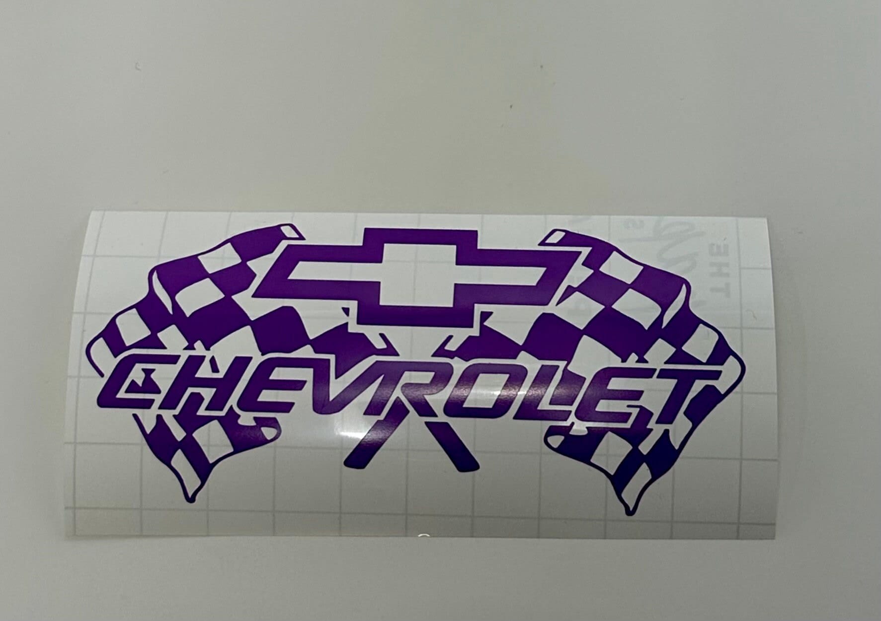 Chevy Racing Flag Vinyl Decal - Etsy