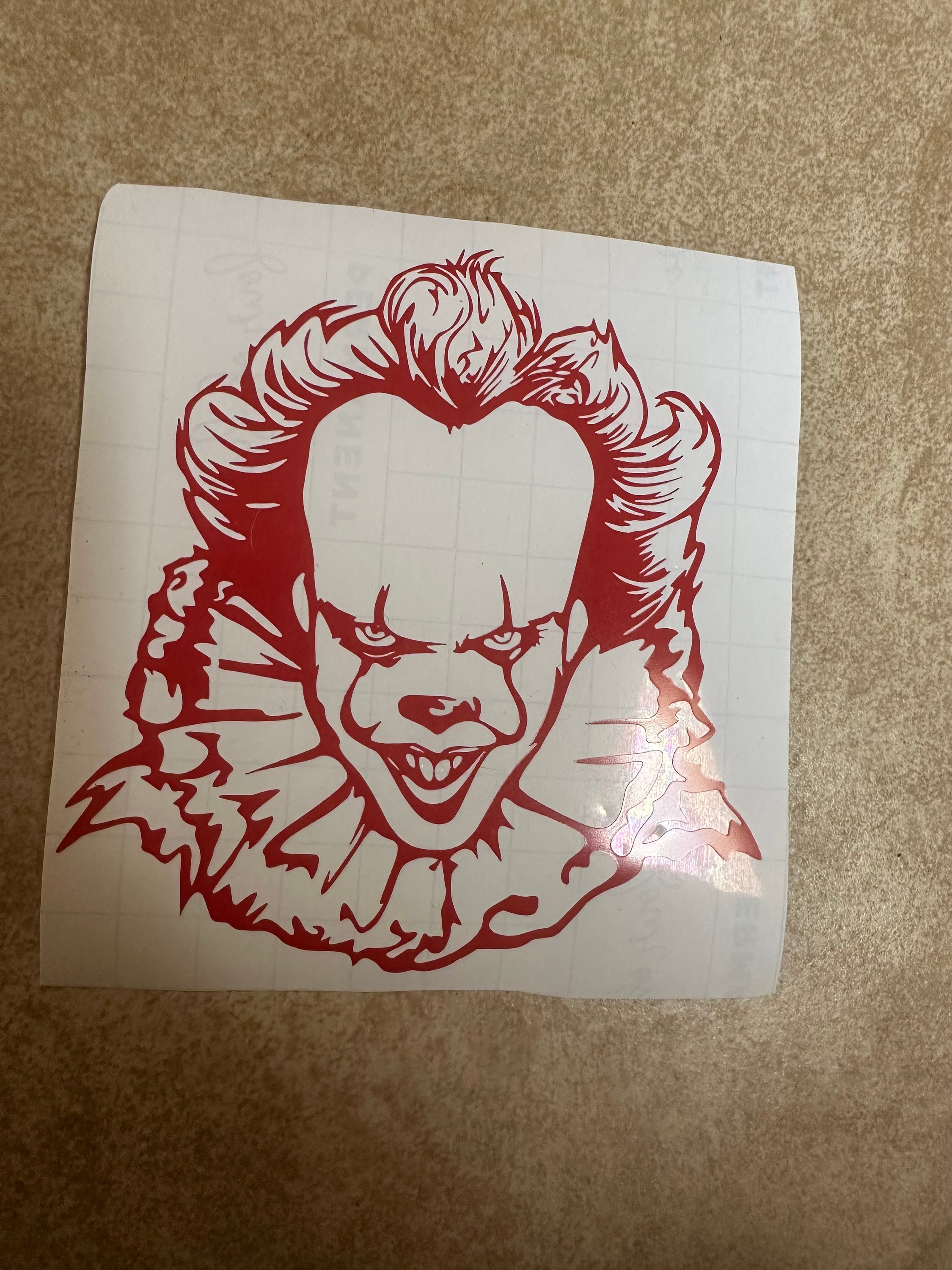 Pennywise the Clown Vinyl Decal - Etsy