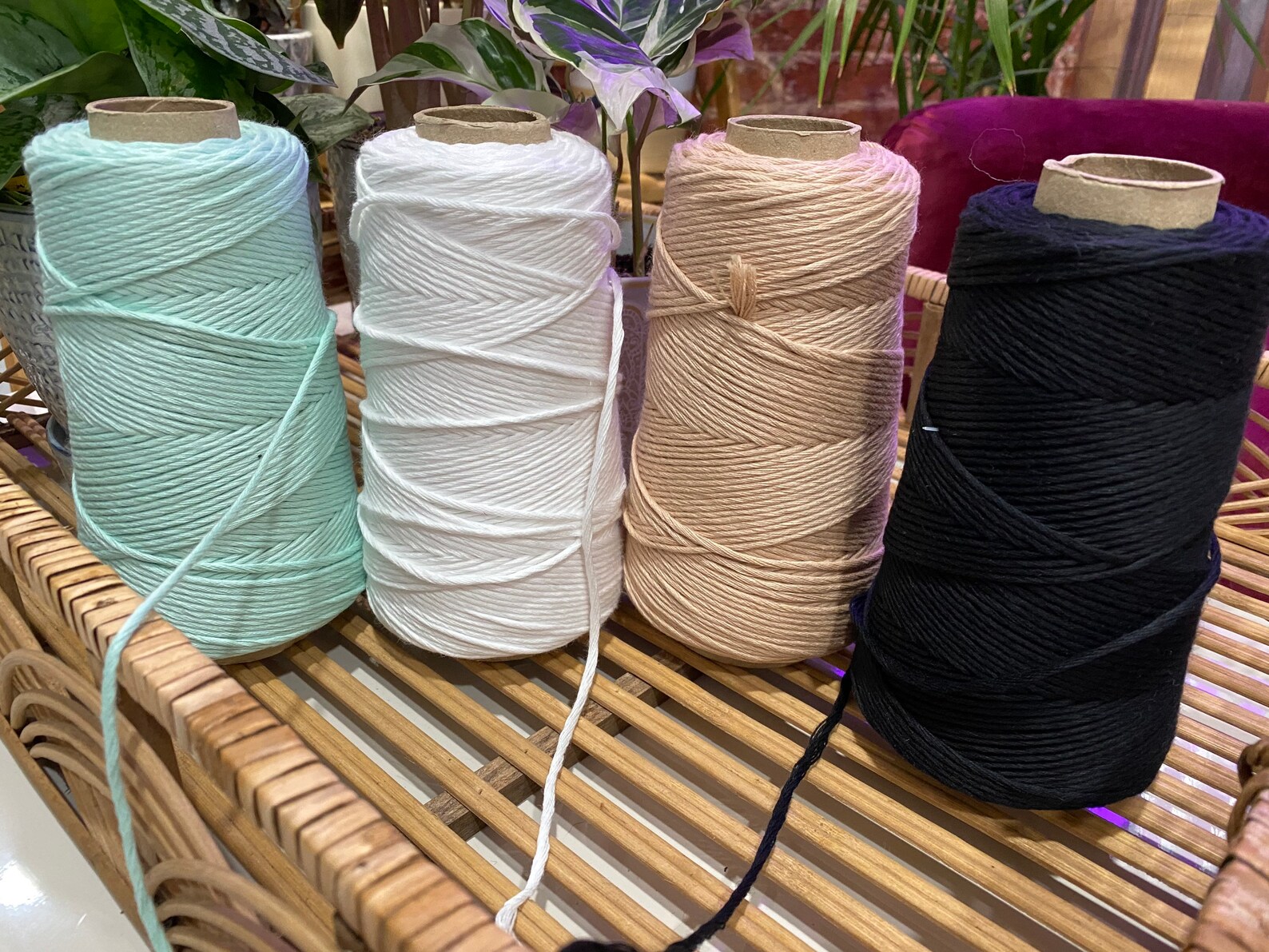 Macrame Himalayan Salt Rock Raw Rose Quartz Raw Amethyst | Etsy