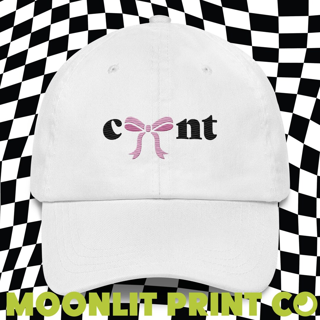 Coquette Cnt Hat, Cunty Hat, Trendy Dad Hat, Bow Hat, Coquette Bow ...