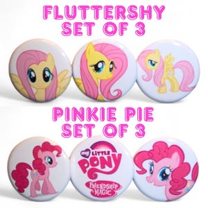 My Little Pony Button Pins: Friendship is Magic (1.25" or 2.25") - Etsy