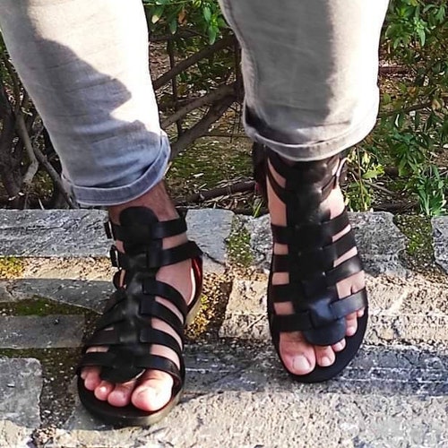 Εmperor Gladiator Roman Men Sandals Greek Theatrical Medieval - Etsy