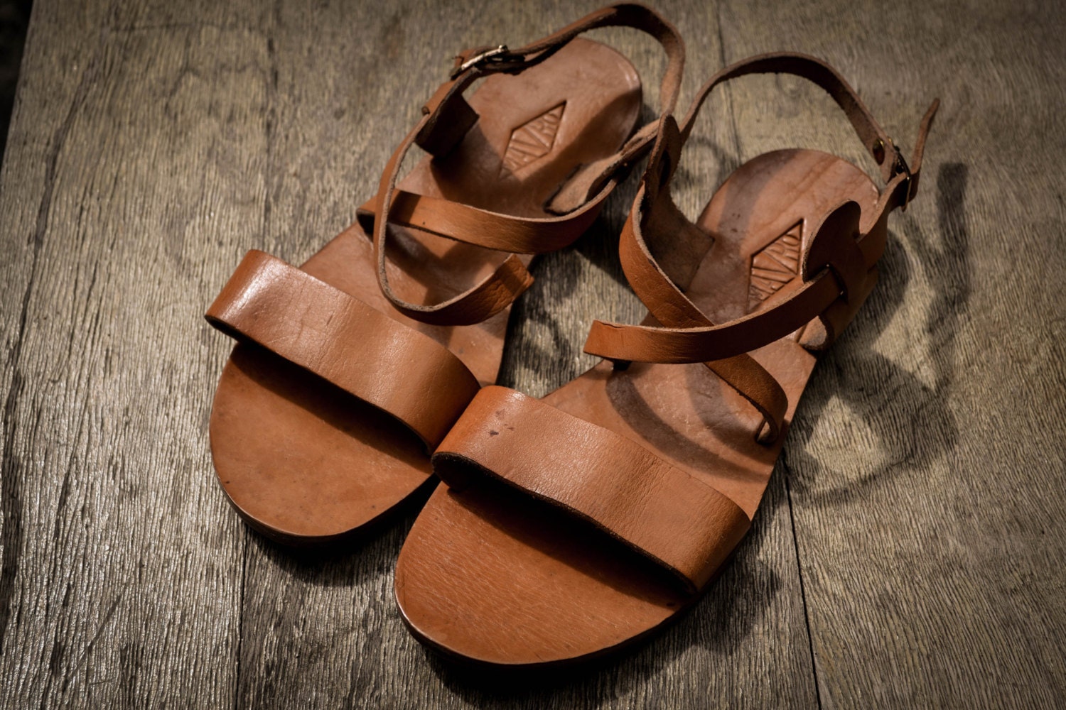 Light Brown Handmade Leather Sandals Summer Flats Women - Etsy