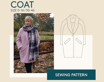 Wool Coat Sewing Pattern - Etsy