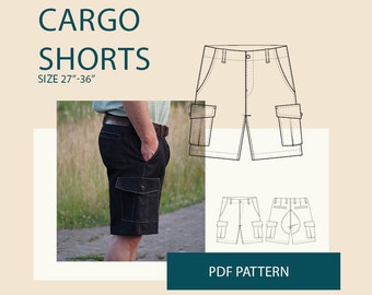 Mens shorts pattern | Etsy