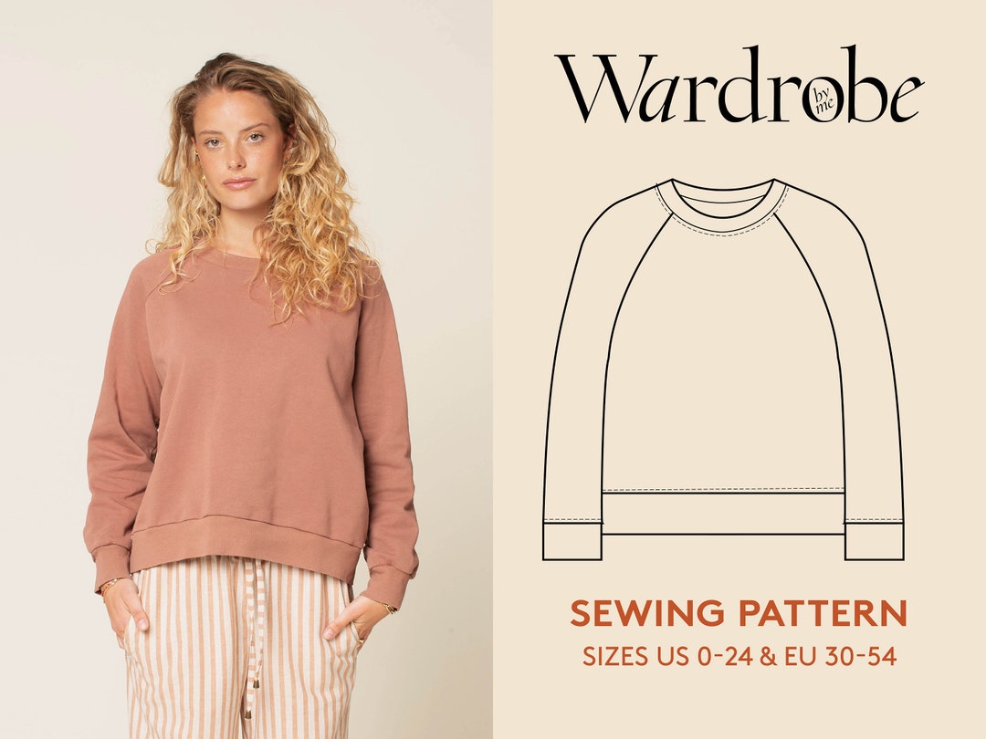 Sweatshirt Sewing Pattern Women, Easy Sewing Project for Beginners ...