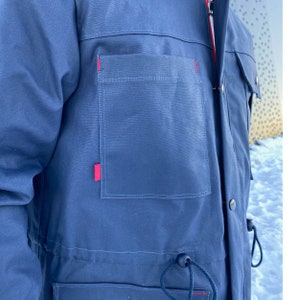 A Military Jacket Sewing Pattern and Projector File, Utility Military ...