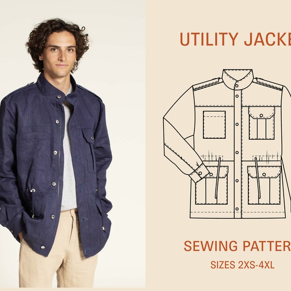 Military Jacket Pattern - Etsy