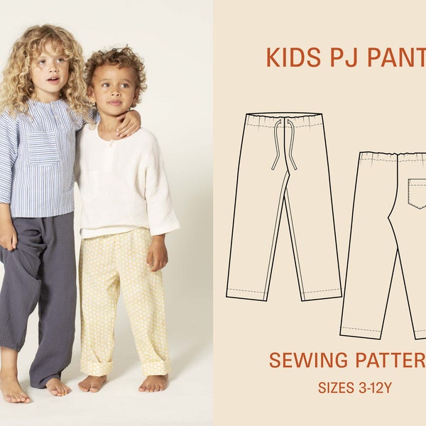Kids Pajama Pattern - Etsy