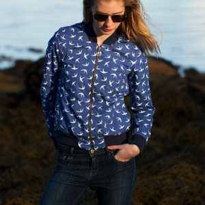 Bomber Jacket Pattern, Video Tutorial, and Projector File, Bomber ...