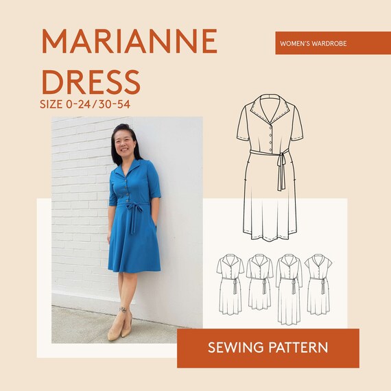 Summer Dress Sewing Pattern Easy Sewing Pattern for | Etsy
