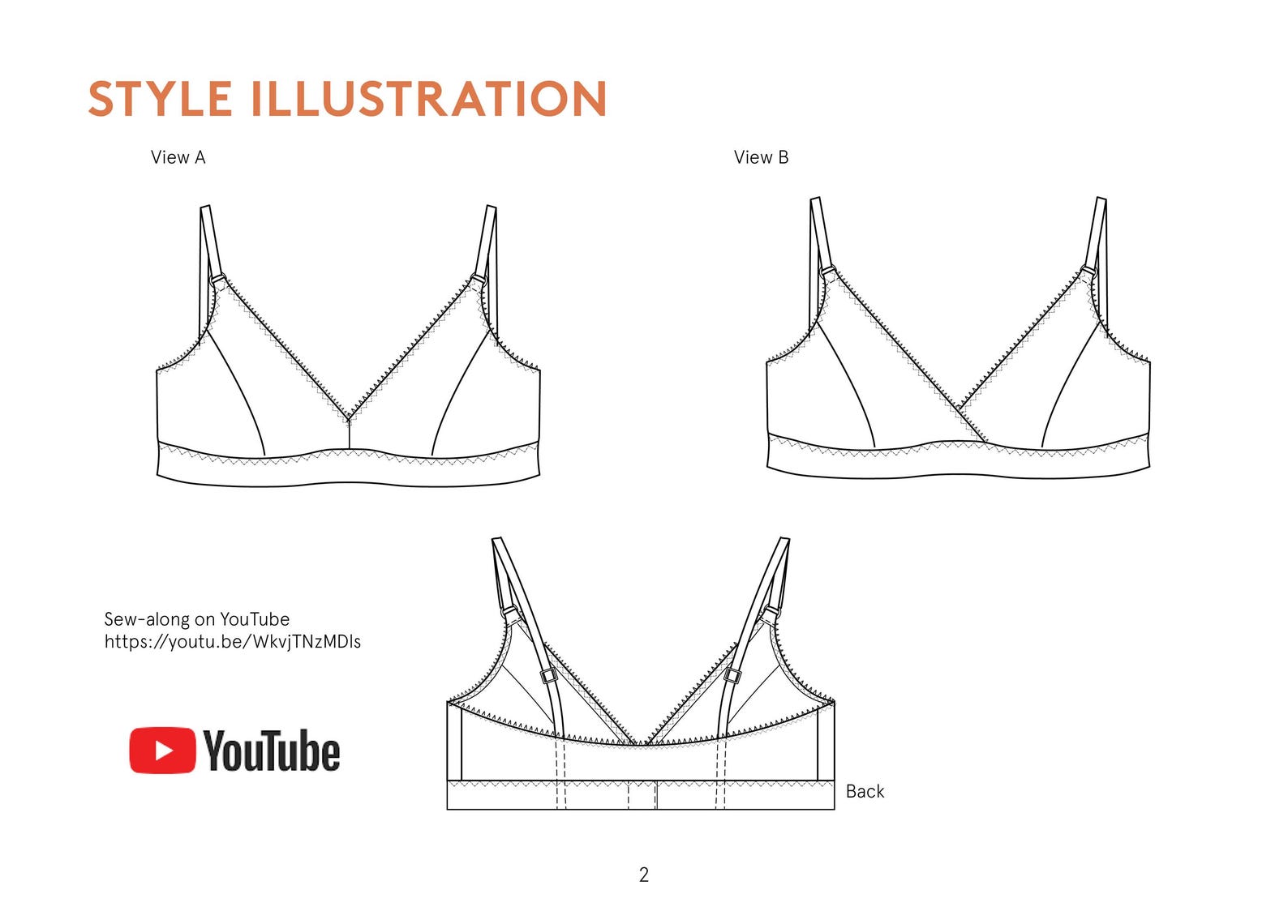 Bralette Sewing Pattern: Beginner Friendly PDF + Video - Etsy