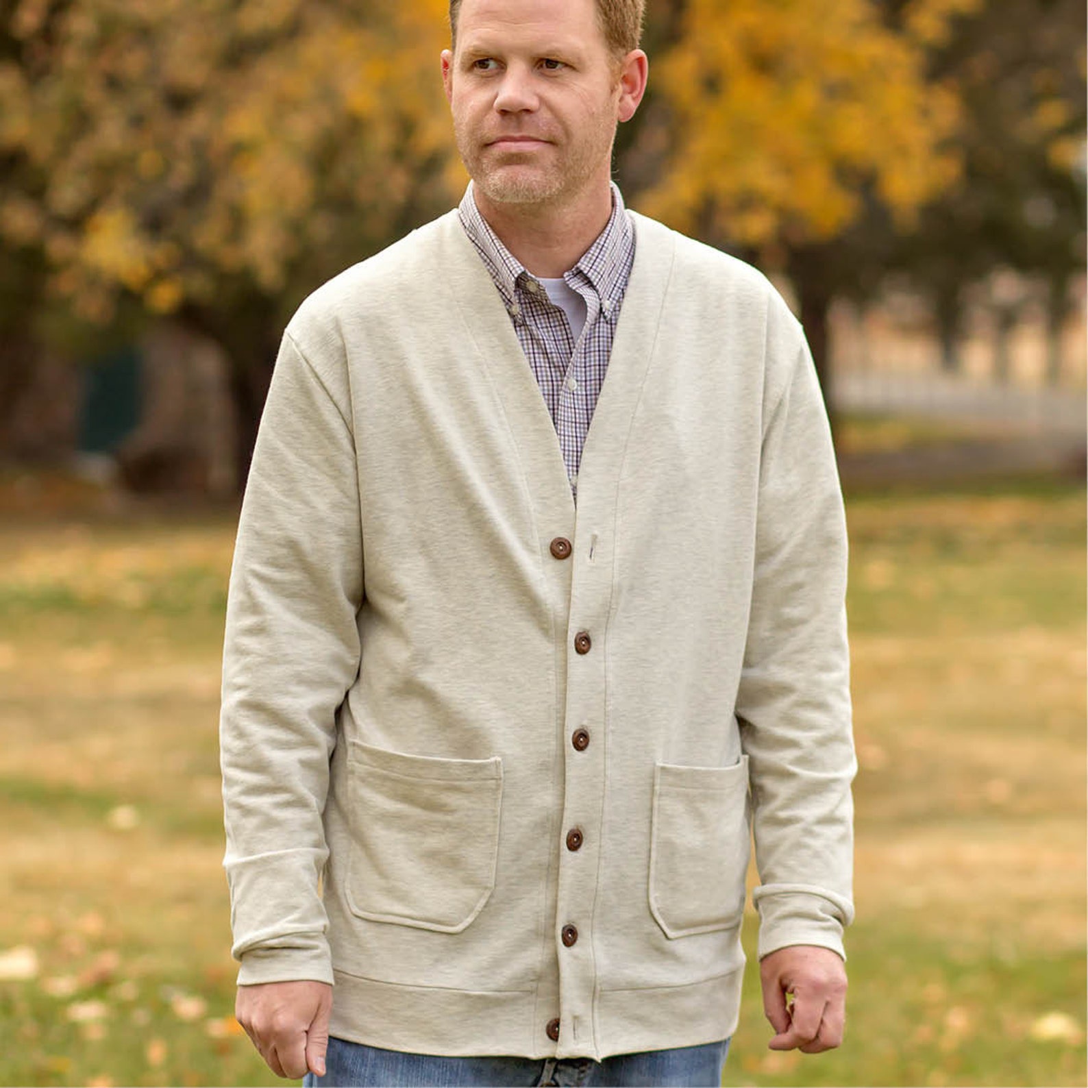 Cardigan PDF Sewing Pattern for Men Sizes 2XS-4XL Men's - Etsy