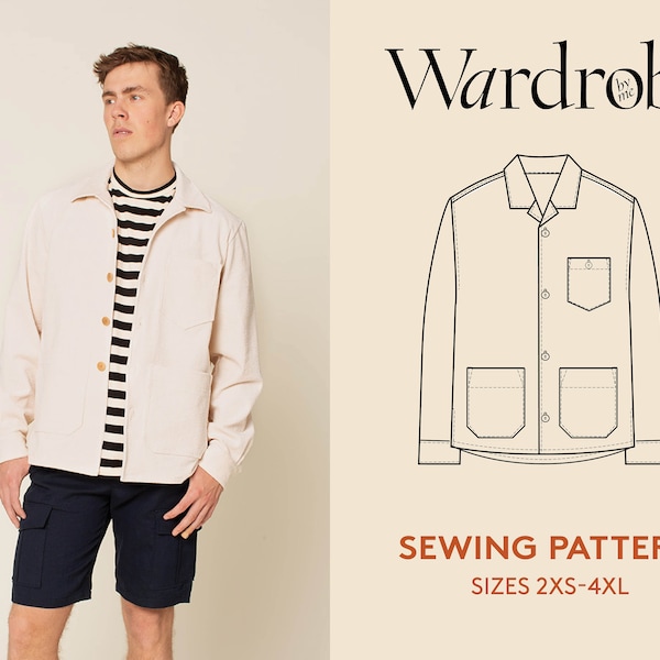 Mens Jacket Pattern - Etsy