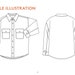 Overshirt Sewing Pattern and Video Tutorial, Sizes 2XS-4XL, Men's Heavy ...