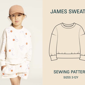 Sweater Sewing Pattern PDF Sewing Pattern Toddler Children Kids Sizes 3 ...