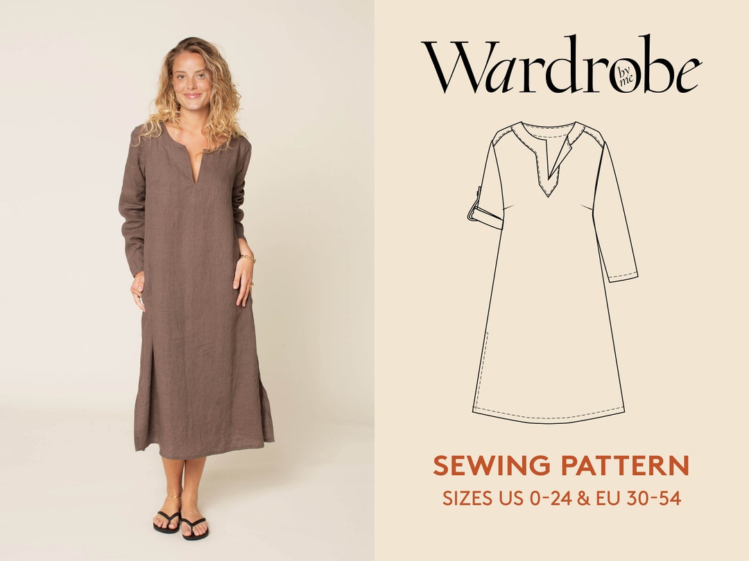 Tunic Sewing Pattern for Women in Sizes US 0-24 & EU 30-54, Boho Tunic ...