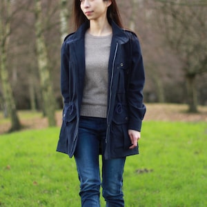 A Military Jacket Sewing Pattern and Projector File, Utility Military ...