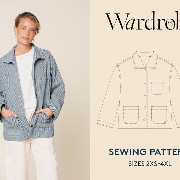 Chore Jacket Sewing Pattern - Etsy