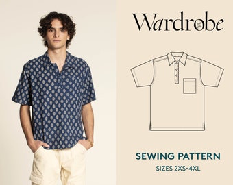 Men's Polo Shirt .sewing Pattern.pdf - Etsy