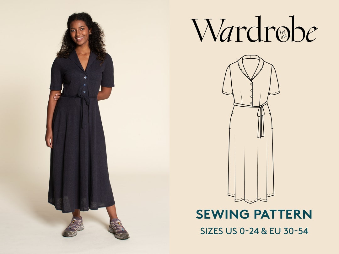 Summer Dress PDF Sewing Pattern and Projector File, Sewing Video, Easy ...